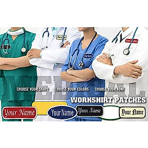 Name Patches Uniform or Work Shirt, Personalized, Embroidered New Styles New Fonts! Multiple Sizes to Choose from. Same Day Ship.