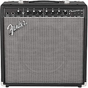 Fender Champion 40 Guitar Combo Amplifier Bundle with Instrument Cable and Picks
