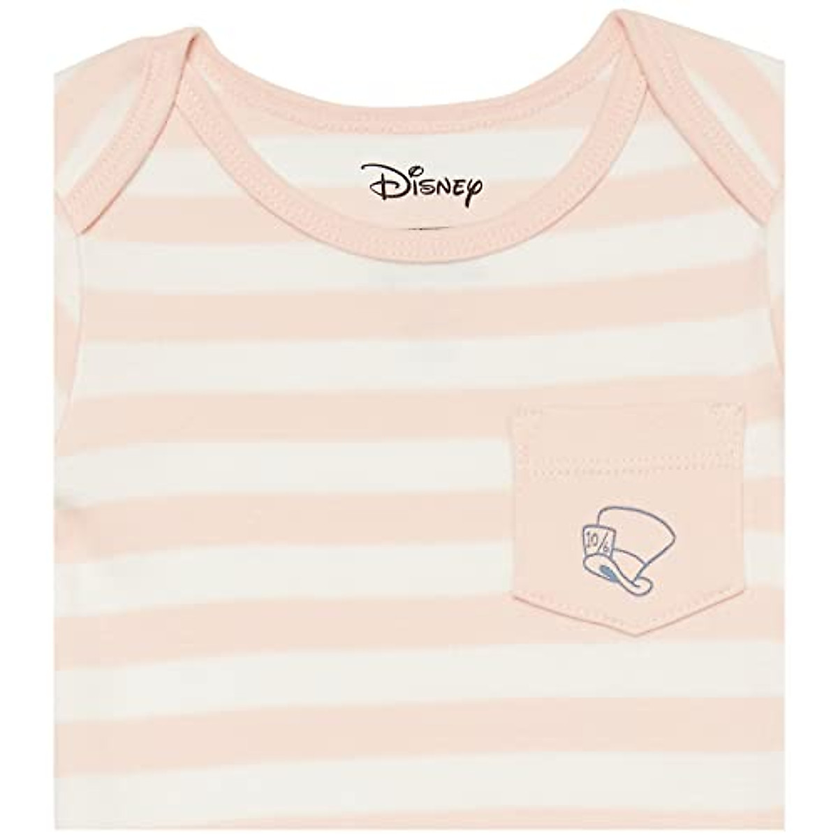 Amazon Essentials Disney | Marvel | Star Wars | Princess Baby Girls' Cotton Coveralls, Pack of 3, Alice Tea Party, 0-3 Months