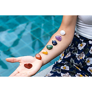 Premium Crystals and Healing Stones Premium Kit in Wooden Box - 7 Chakra Stones Healing Set, Rose Quartz, Amethyst Cluster, Quartz Points, Chakra Pendulum, EBook, Poster, Made-in-USA, Gift Ready