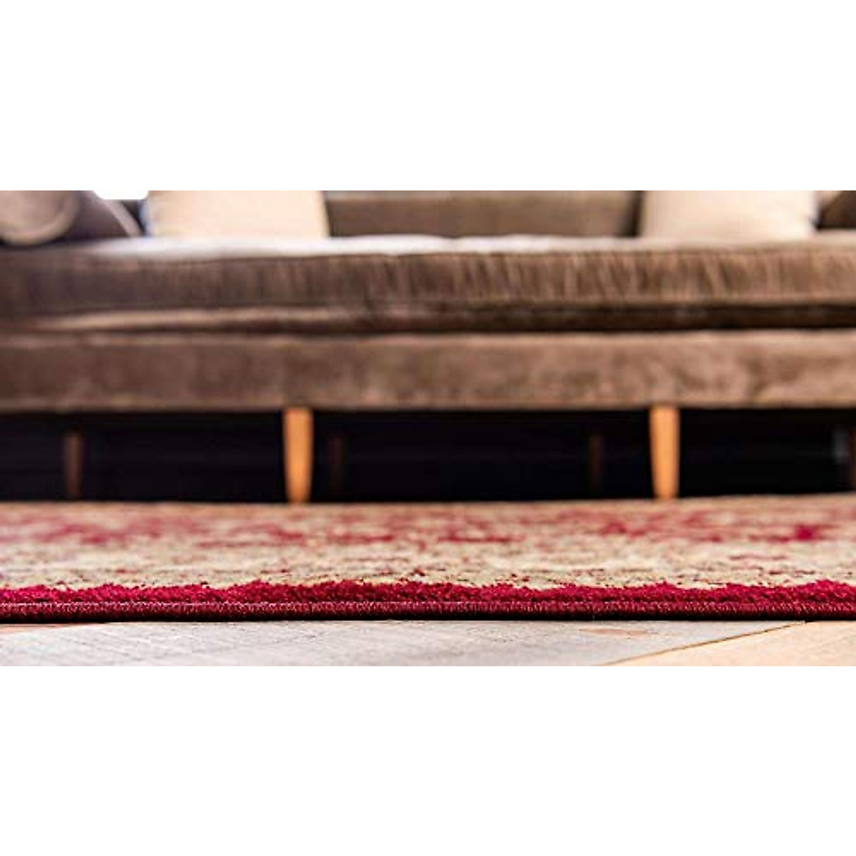 Unique Loom Voyage Collection Traditional Oriental Classic Intricate Design Area Rug (2' 7 x 10' 0 Runner, Red/Gold)