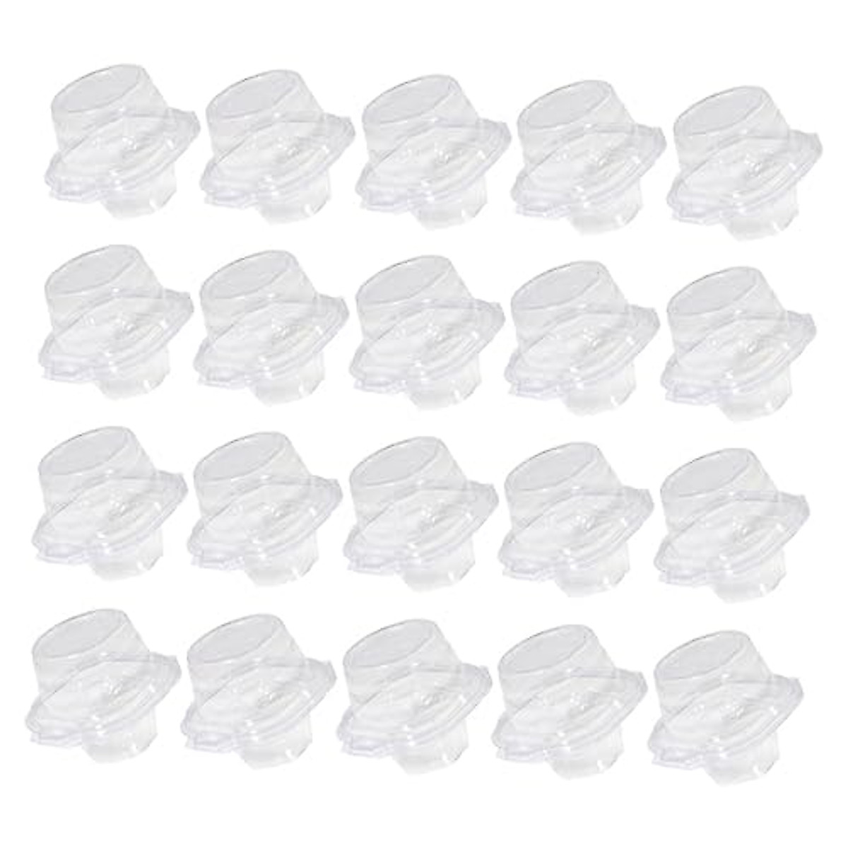 HEMOTON 20pcs Cupcake Package Boxes Cupcake Box Clear Cups Disposable Mini Cake Stand Disposable Cake Containers Mooncake Boxes Mini Cupcake Boxes Muffin Single Container Cupcake Container