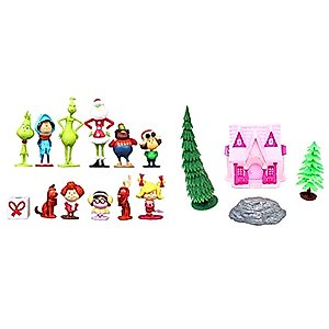 The Grinch Who Stole Christmas Playset with Character Figures and Accessories