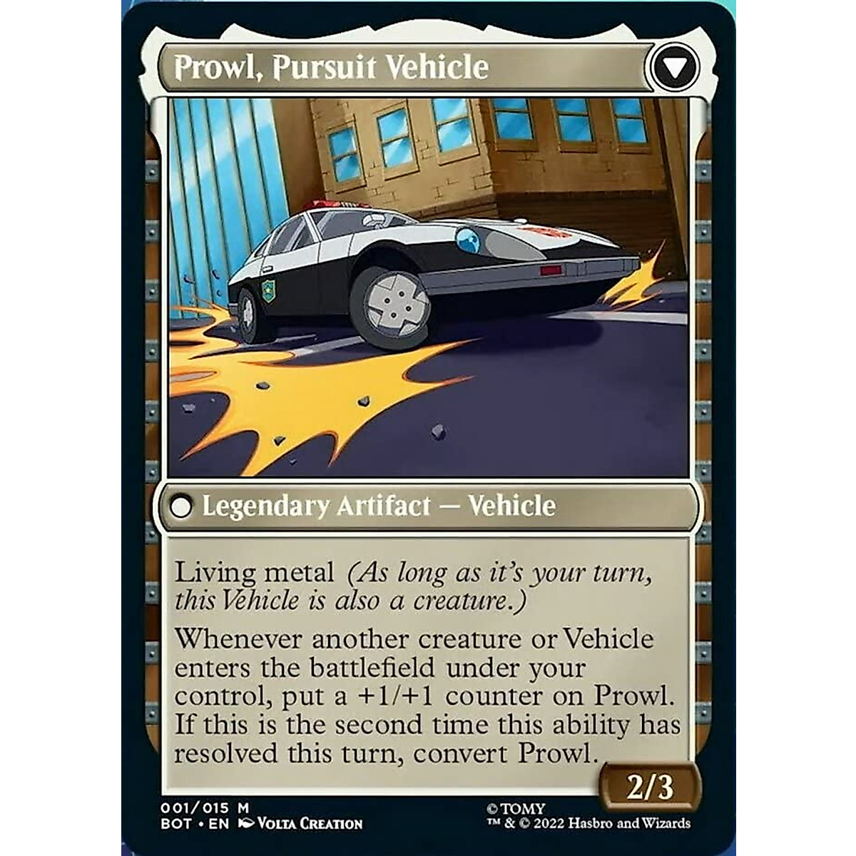 Magic: the Gathering - Prowl, Stoic Strategist // Prowl, Pursuit Vehicle (001) - Transformers