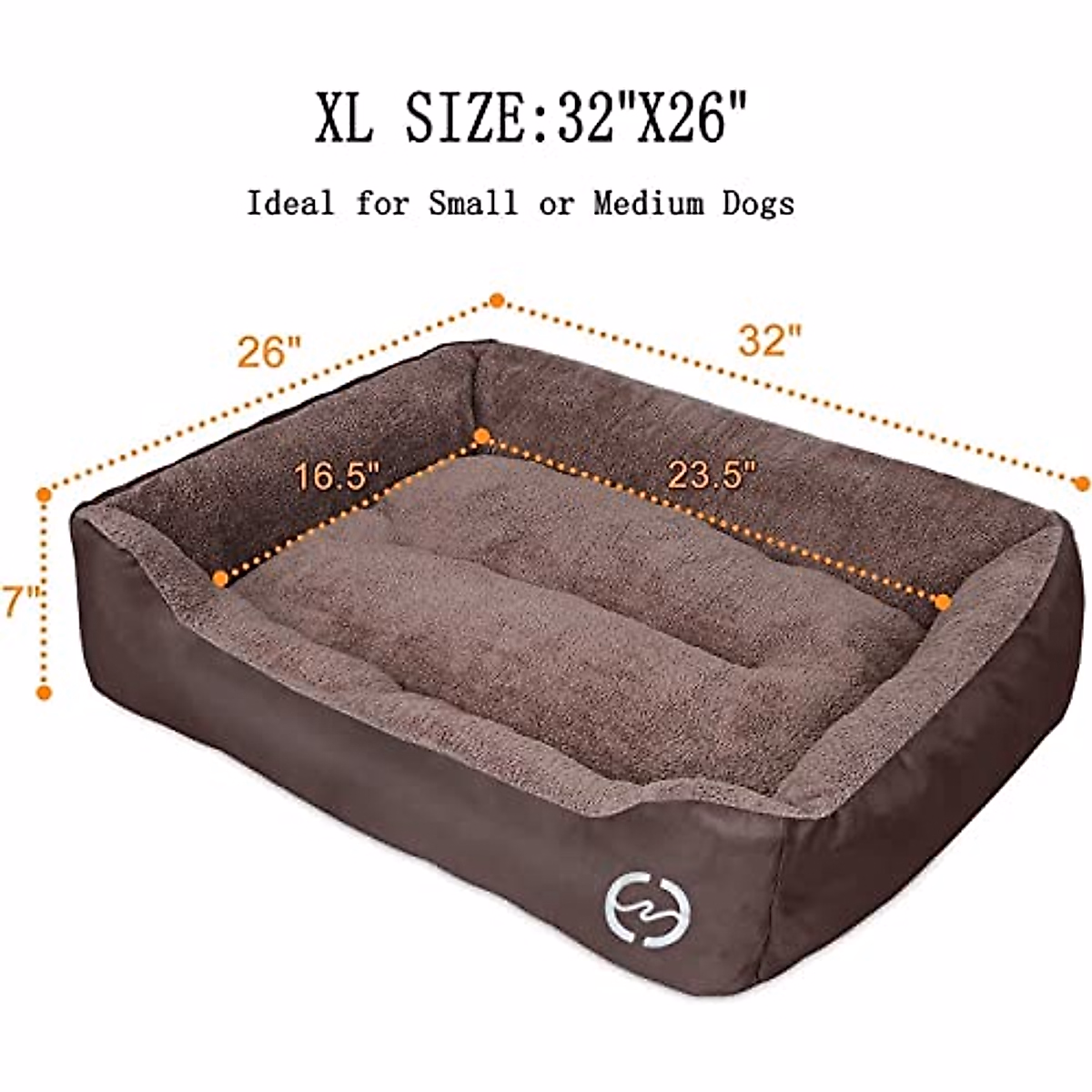 Dog Bed, Dog Beds for Large Dogs, Rectangle Washable Pet Mattress Comfortable and Breathable Large Dog Bed, Pet Bed