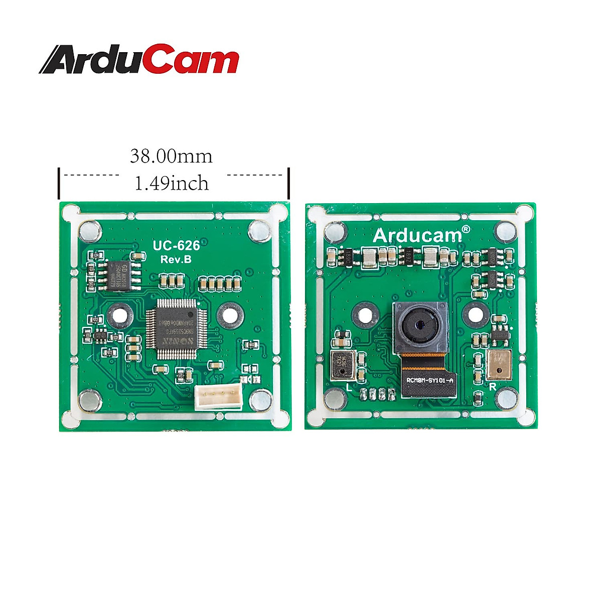 Arducam 8MP 1080P USB Camera Module for Raspberry Pi, 1/4” CMOS IMX219 Mini UVC USB2.0 Webcam Board with 1.64ft/0.5m USB Cable for Windows, Linux, Android and Mac OS