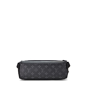 Louis Vuitton, Pre-Loved Black Monogram Eclipse Voyager Messenger PM, Black
