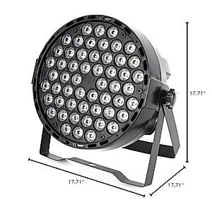 RustyVioum 8pcs Stage Light, 54 x 3W RGBW DMX LED Par DJ Stage Lighting, DJ Disco Club Party Show Lamp for Home Party Wedding