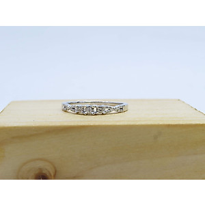 Dazzlingrock Collection 0.10 Carat (Cttw) 10k Round Diamond Women Crossover Swirl 3 Stone Engagement Ring 1/10 CT, White Gold, Size 9