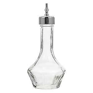 VOSAREA Glass Bitters Bottles Glass Cocktail Syrups Dropper Bottle Oil Dispenser Sprayer for Cocktail Bar Professional Bar Tool Bartende 50ml Silver Japanese Bitters Bottle