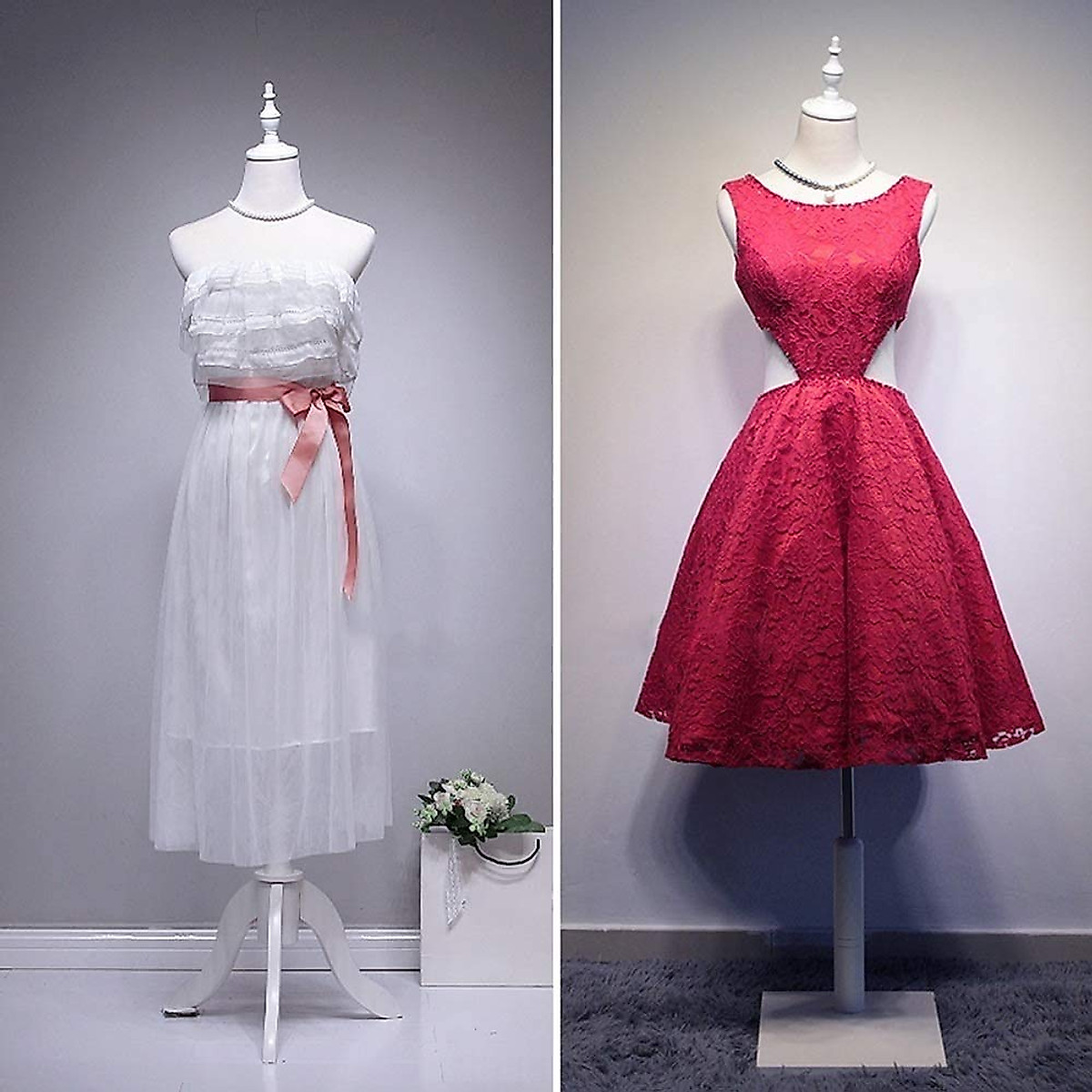 Tailors Dummy Mannequin Torso Body with Tripod Stand |Tailors Dummy with Realistic Hands for Female Clothing Dress Jewelry Display Dressmakers Dummy