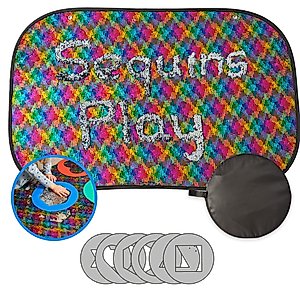 ODOXIA Sensory Wall | Sensory Wall Sequin Flip Fabric for Kids | Sequin Fabric Sensory Wall | Sensory Wall and Room Board | Sensory Wall Panel | Reversible Sequin Fabric