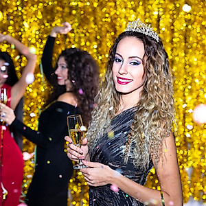 Velscrun Prom Queen Sash Silver Crowns Tiara Shiny Satin for Adults Halloween Cosplay Favors Prom Decorations for Party Prom Hair Accessories Graduation Party Decorations Graduation Party Supplies