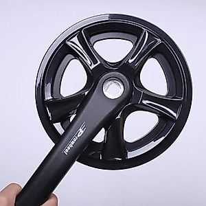 PROWHEEL Bike Crankset,36T 170MM Bike Crank Arm Set,Double ChainWheel and Replacement Chain Guard,Compatible with City Bike,MTB,Electric Bicycle,Cargo,Folding Bike