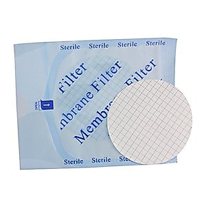 LabExact 045SG-047 Mixed Cellulose Esters (MCE) Filter Membrane, Hydrophilic, Sterile, Gridded, 0.45µm Pore Size, 47mm Diameter (Case of 1000)