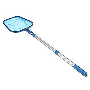 GKanMore Pool Skimmer Net with 17-41 inch Telescopic Pole Leaf Skimmer Mesh Rake Net for Spa Pond Swimming Pool, Pool Cleaner Supplies and Accessories