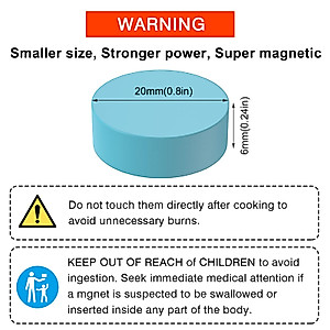 MOMODA Sous Vide Magnet Clips - Ensure Perfectly Cooked Meals with These Food Grade Silicone-Coated Sous Vide Magnets! Keep Bags Submerged & Prevent Floating - Pack of 12