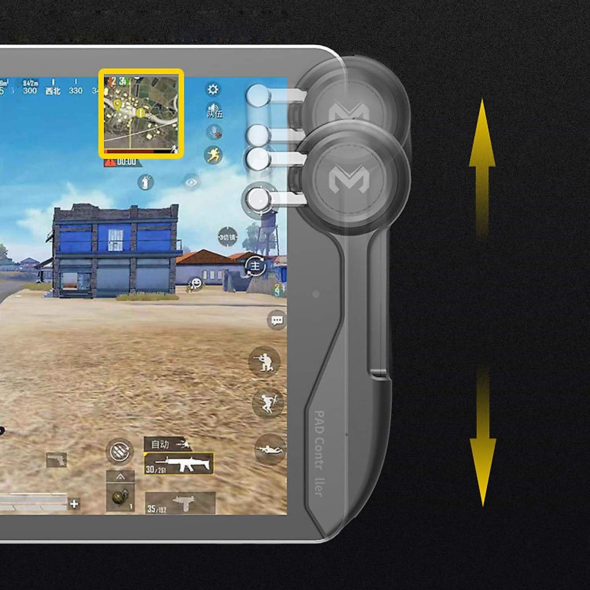 LICHIFIT Six Finger Game Joystick Trigger Handle L1R1 Shooter Fire Aim Button Gamepad Controller for iPad Tablet PUBG Game Accessories