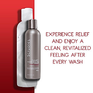 Scruples Clearet Anti Dandruff Shampoo - Professional Deodorizing Shampoo to Soothe Dry & Itchy Scalp From Flaking - Scalp Treatment + Cleanser (8.5 oz)