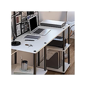 Ameriwood Home Condor Toolless Double Pedestal Computer Desk, White