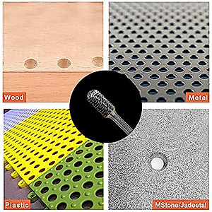 YUFUTOL SC-5L6 Tungsten Carbide Burr - 6” (152.4mm) Long Double Cut Carbide Burr File (1/2” cutter Dia X 1”Cutter Length) with 1/4 Shank Dia Cylinder with Ball Nose Shape,1pcs