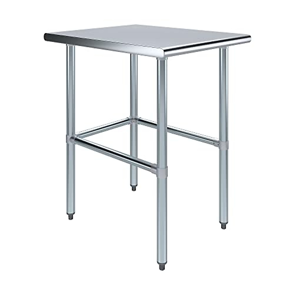 30" X 24" Open Base Stainless Steel Work Table | Residential & Commercial | Food Prep | Heavy Duty Utility Work Station | NSF