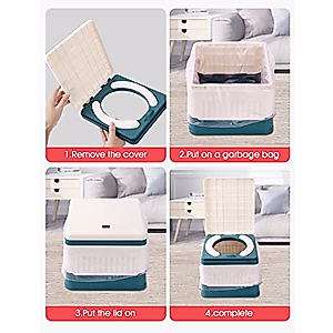 Foldable Potty, Portable Potty Seat For Toddler in Travel，Kids boys&Girls Training Toilet Seat, In Urgent Toilet, Moblie toilet in Car, For Camping, Outdoor, Indoor