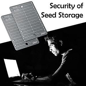 CONDOLD Steel Bitcoin Wallet Cryptocurrency Seed Storage Indestructible Cold Wallet Phrases Mnemonic Metal for Private Keys Supports up to 24 Words for Storing Bitcoin, Ethereum, ERC20 and More with