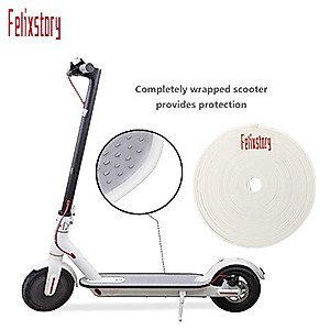 Stormytime Anti-Collision Strip Replacement for Xiaomi M365 / Pro Ninebot ES Max G30 Gotrax Electric Scooter Parts, Prevent Scooter from Friction Damage Bumper Protective (White)