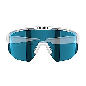Bliz Matrix Small Sunglasses, Matte White/Blue Multi, 56mm