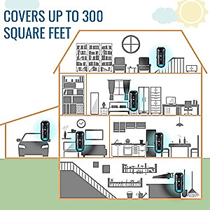 HealthSmart Air Purifier and Air Sanitizer with UVC Ultraviolet Light That Cleans up to 300 Square Feet Pluggable, Black, 1 Count