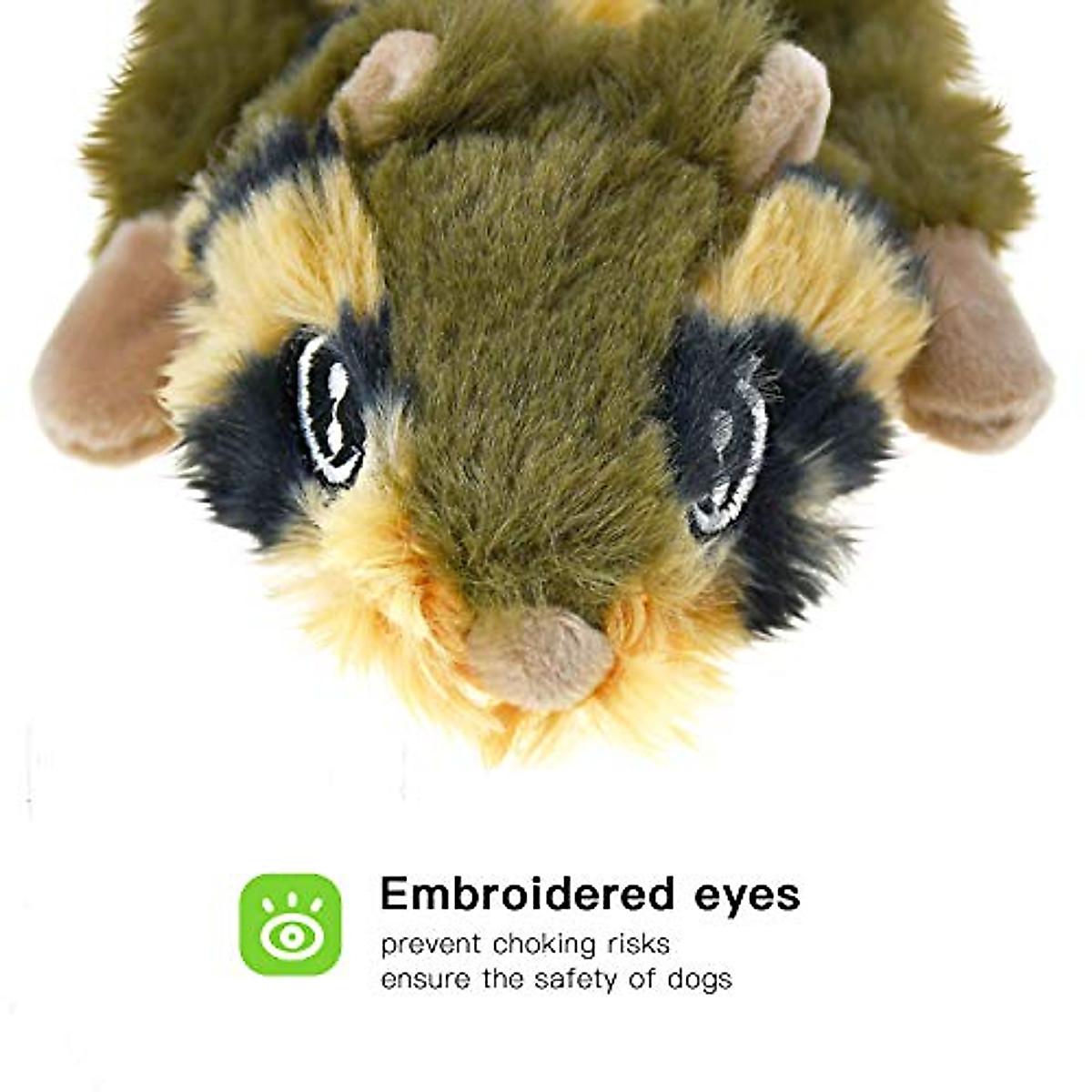 SHARLOVY Dog Squeaky Toys No Stuffing, 6 Pack Dog Toys Crinkle Dog Toys for Small Dogs Durable Dog Chew Toys Plush Cute Animals Natural Puppy Toys for Teething Pet Toys Squeak