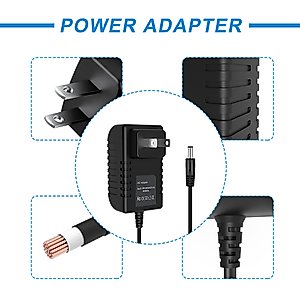 J-ZMQER AC-DC Adapter Compatible with Jadoo 4 Jadoo4TV Wireless Android WiFi XBMC Media Box
