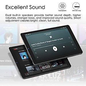 Hyjoy Tablet 9 Inch Android 10 Quad-Core 2GB RAM 32GB ROM IPS HD Display 4000mAh Tablets(Sliver)