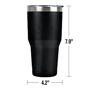 Logovision NASA Shuttle Launch Stainless Steel Tumbler 30 oz Coffee Travel Cup, Vacuum Insulated & Double Wall with Leakproof Sliding Lid | Great for Hot Drinks and Cold Beverages