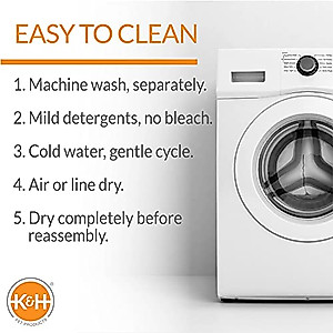 K&H Pet Products Bolster Couch Pet Bed Large Blue/Gray 28" x 40"