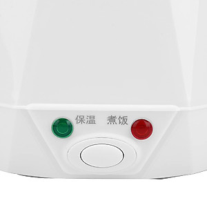 Fydun 1.6L Portable Electric Rice Cooker Rice Cooking Tool for 12V Car Use White