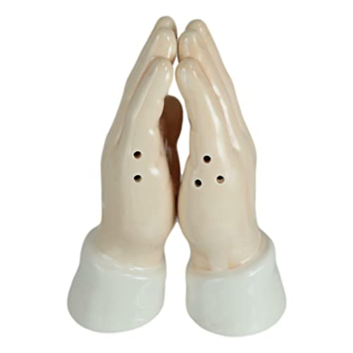 "Home Décor Accents" Inspirational Religious Themed Praying Hands Ceramic Salt Pepper Shakers Set - Home Accents 33-kl1-9860