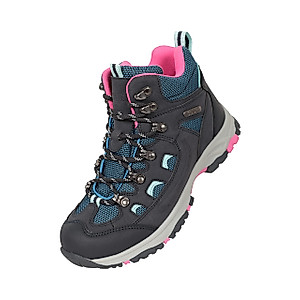 Mountain Warehouse Adventurer Kids Waterproof Boots - IsoDry Navy Kids Shoe Size 4 US