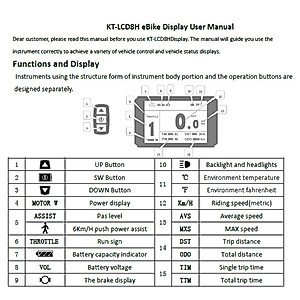 NBPOWER 36V/48V 1000W 26A Brushless DC Motor Controller Ebike Controller +KT-LCD8H Color Display One Set，Used for 1000W Ebike Kit.