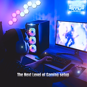 Fignolee Hexagon Lights | Premium Light Panels | RGB Cool Lights | Touch-Sensitive and Remote Controlled Gaming Lights Suitable for Game Room, Bedroom and Living Room | DIY led Wall Lights (6 pcs)
