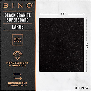 BINO Cutting Board | BPA-Free Chopping Board | Cutting Boards for Kitchen Durable, Large Surface, Multipurpose, Dual-Sided, Dishwasher Safe | Charcuterie Accessories | Home & Kitchen Utensils