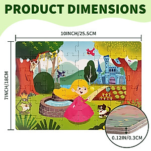 Puzzles for Kids Ages 3-5，Toddler Puzzles 48 Piece Jigsaw Puzzles for Preschool Children Learning Educational Puzzles Toys Gift Set for Boy and Girl (6 Puzzles)