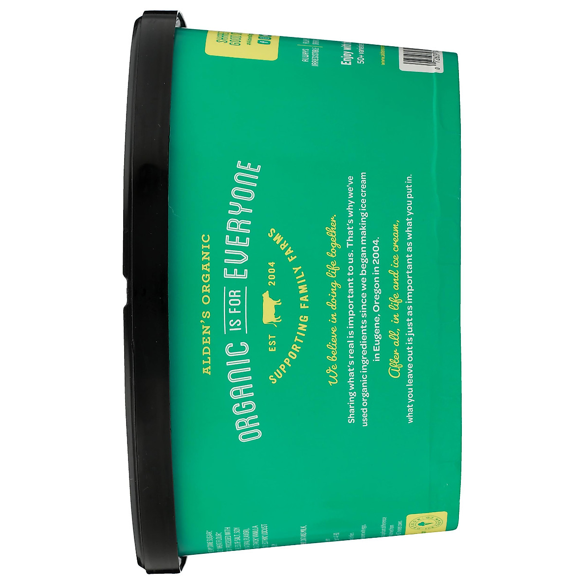 Alden's, Organic Cookies & Cream Ice Cream, 48 oz (Frozen)