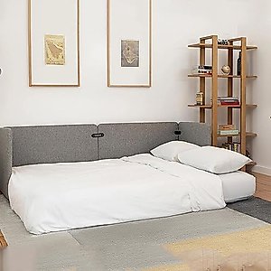 Cottingon Full Size 6" Drop Microfiber Sofa Bed Fitted Sheet - White, Blue, Cream, Grey, Lavender, Sage, Stone - 100% Burshed Microfiber - Fits Upto 6" Drop - Sofa Bed Cover