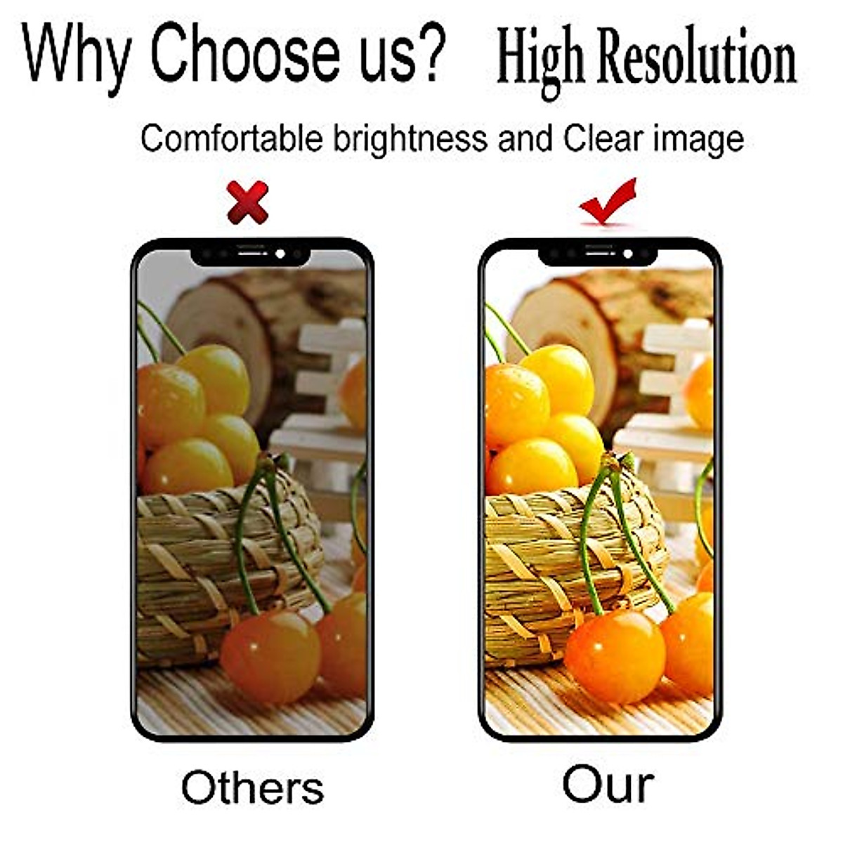 for iPhone XR Screen Replacement,LCD Display Touch Screen Assembly,Compatible with iPhone XR Screen Replacement 6.1 inch (Model A1984, A2105, A2106, A2108) with Screen Protector and Repair Tools