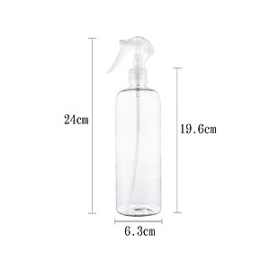 HEMOTON 3 Pcs Plastic Spray Bottle Empty Mist Spray Bottle Trigger Sprayer Leak Proof Refillable Atomizers for Hair Salons Household Cleaners
