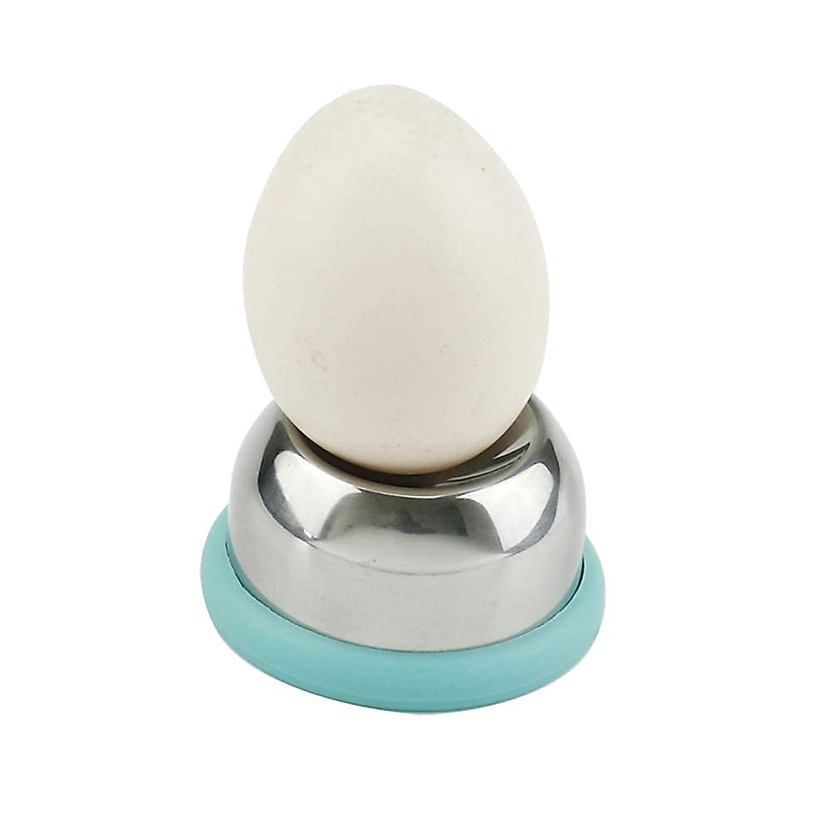 1 Pack Hard Boiled Egg Piercer simple easy egg hole puncher egg poacher Endurance Hole (304 stainless steel+new material PP bottom)Anti-sliding can operate well,Arc is suitable for all kinds of eggs.