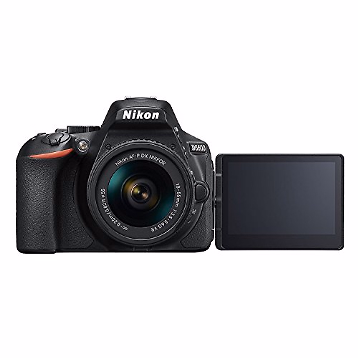 Nikon D5600 DX-format Digital SLR w/ AF-P DX NIKKOR 18-55mm f/3.5-5.6G VR, Touchscreen, Wi-Fi, Bluetooth (Renewed)
