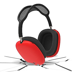 Geekria Silicone Skin Cover for AirPod Max Headphones, Scratch Protection Case/Earpieces Cover/Headset Speakers Skin Protector (Red)